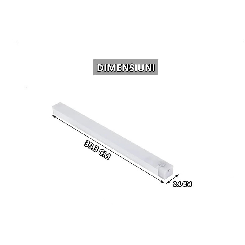 Lampa LED cu senzor de miscare si lumina NEXTLY, 30 cm, pentru dulap ...