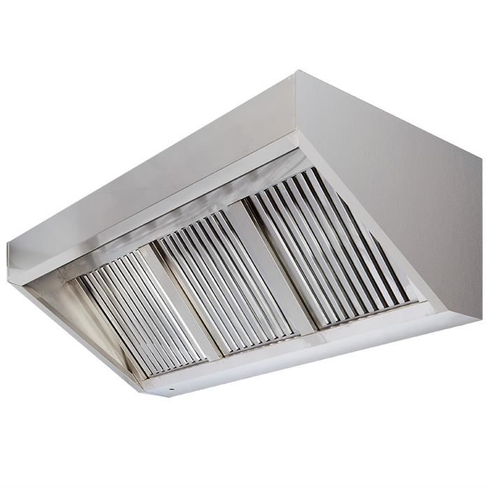 Hota inox profesionala de perete tip SNACK, Just Inox, fara motor, cu ...