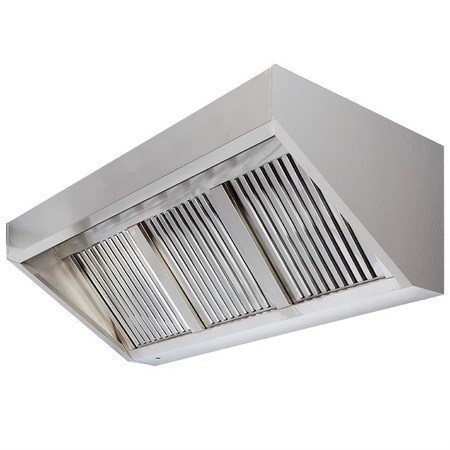 Hota inox profesionala de perete tip SNACK, Just Inox, fara motor, cu ...