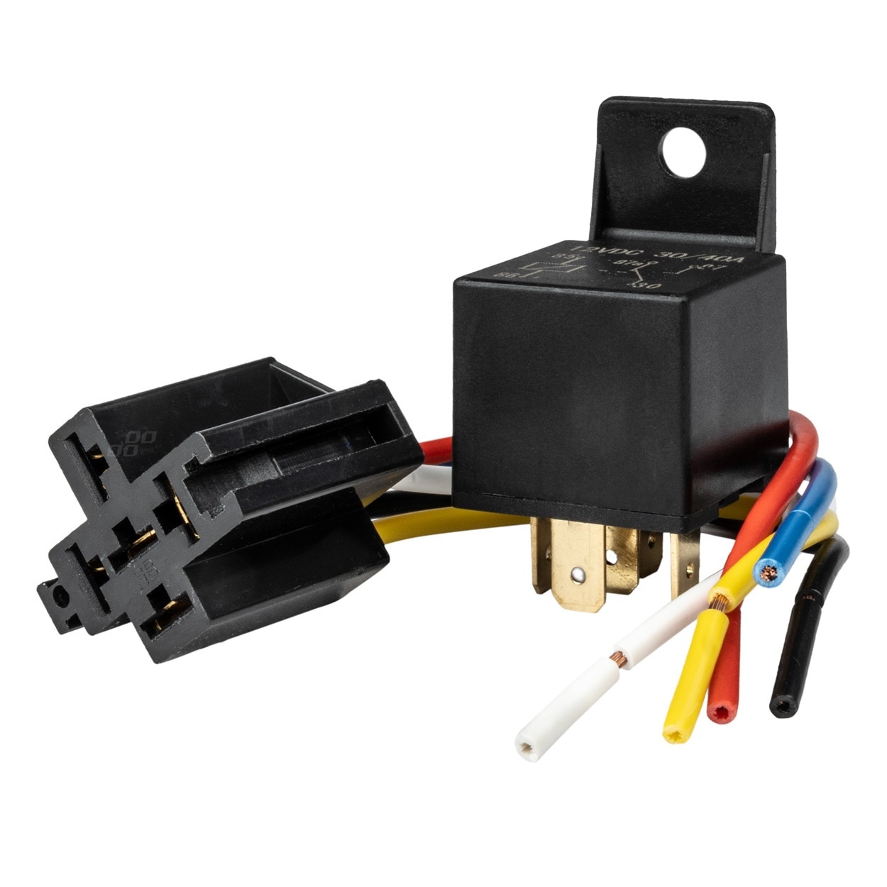 Releu auto universal cu cablu 40A 12V 5 Pini - eMAG.ro