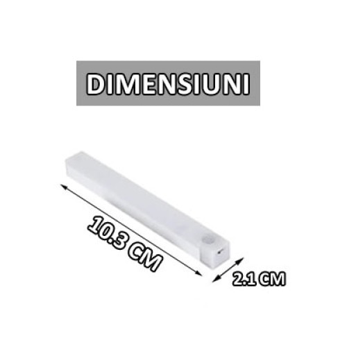 Lampa LED cu senzor de miscare si lumina NEXTLY, 10 cm, pentru dulap ...