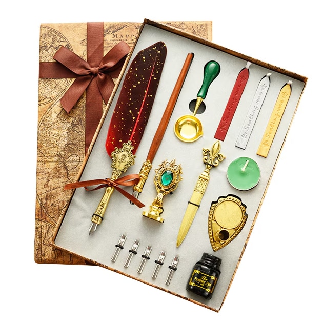 Set instrumente de scris premium, varf 0.5mm, cutie cadou - eMAG.ro