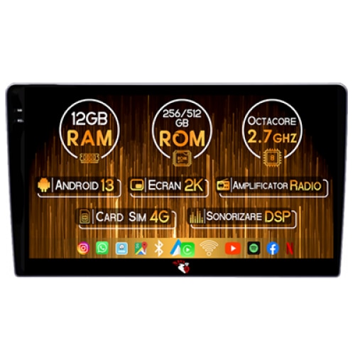 NAVI-IT GPS навигация, съвместима с Porsche Cayenne 2002-2010, 12GB RAM ...