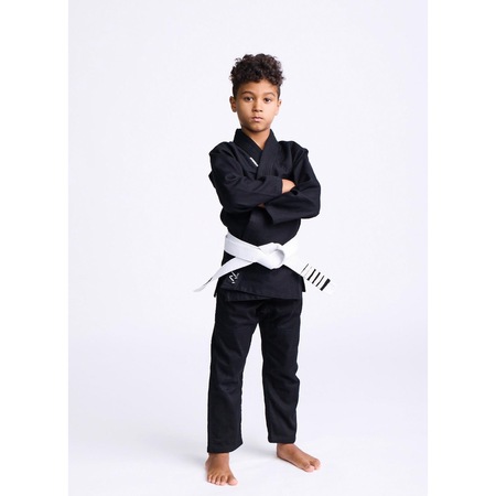 Кимоно BJJ Kids Ippon Gear Rookie Black M1 - eMAG.bg