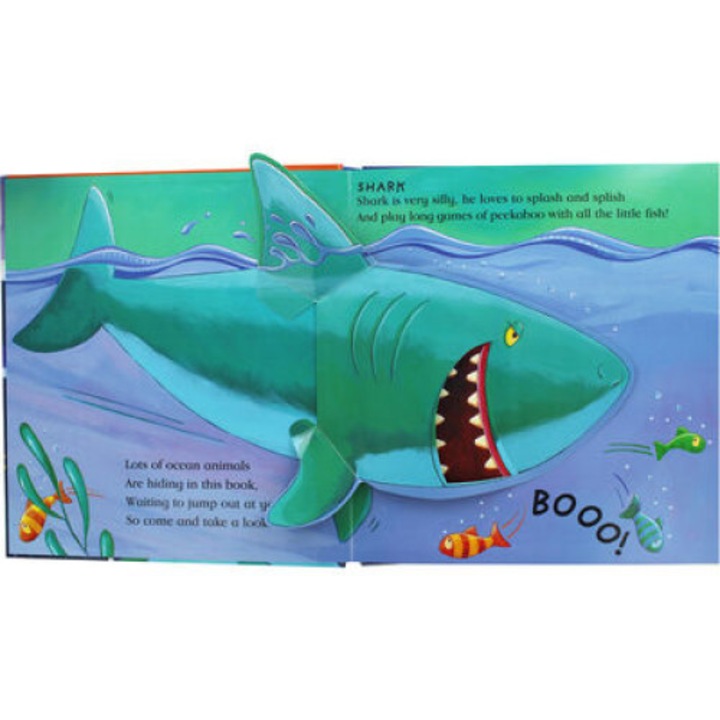 Carte cu pagini cartonate, pop up, The Very Silly Shark Peek-a-Boo Pop ...