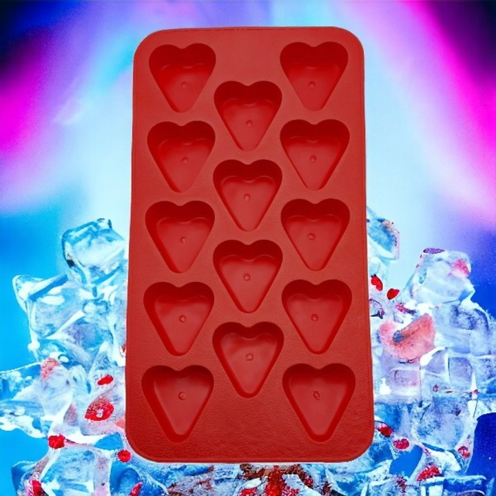 Forma Silicon Inima pentru Cuburi de gheata / Praline / Jeleuri 20 x 11 ...