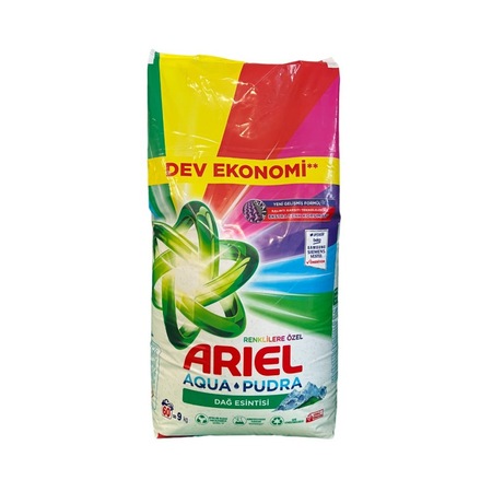 Detergent rufe pudra, Ariel Professional, Aqua Pudra, automat, 9 kg, 60 ...