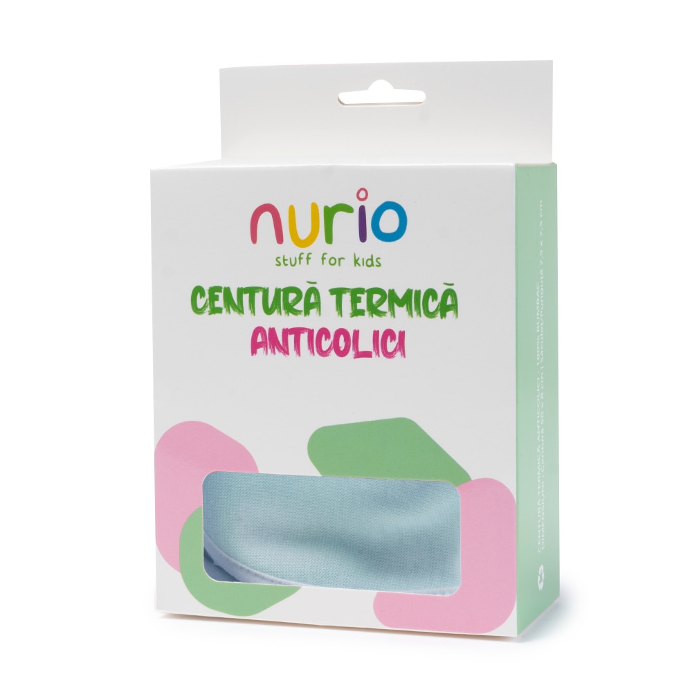 Centura Termica Anticolici cu Gel - Albastru - Nurio - eMAG.ro