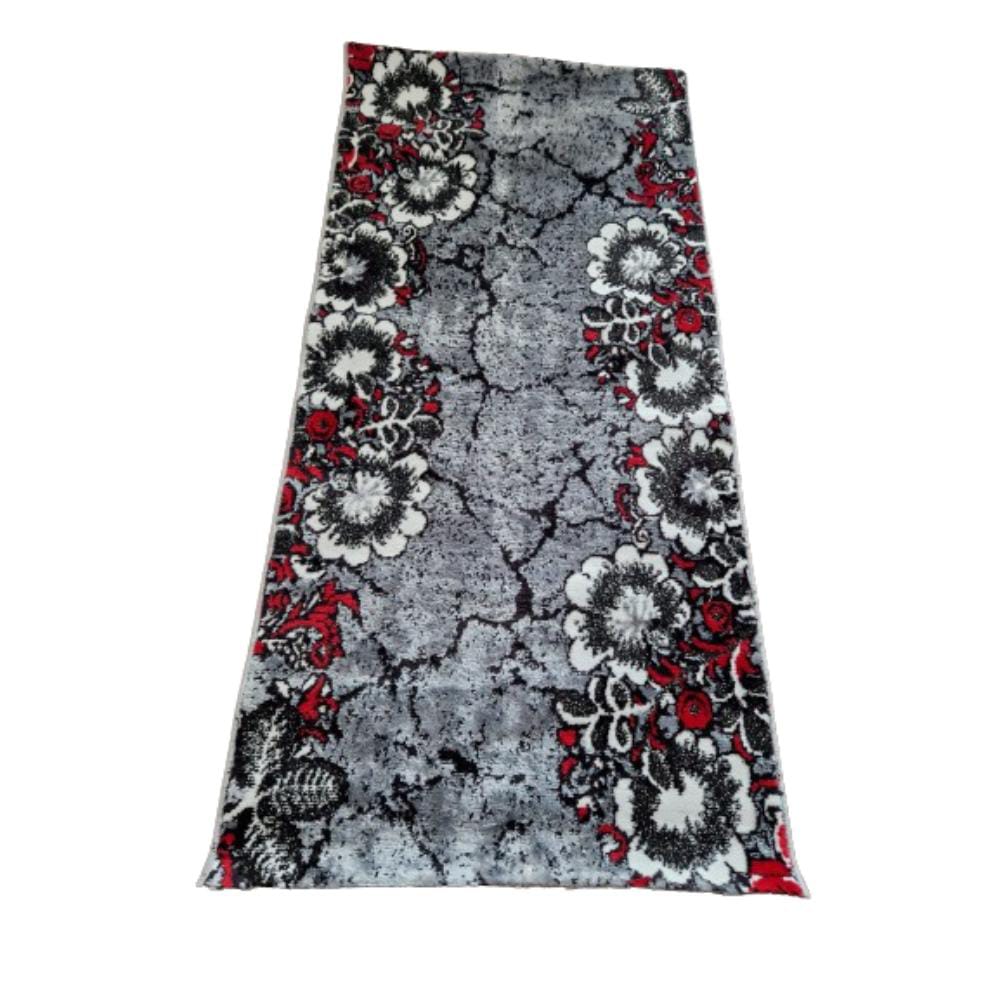 Traversa gri 80 x 170 cm, model floral - eMAG.ro