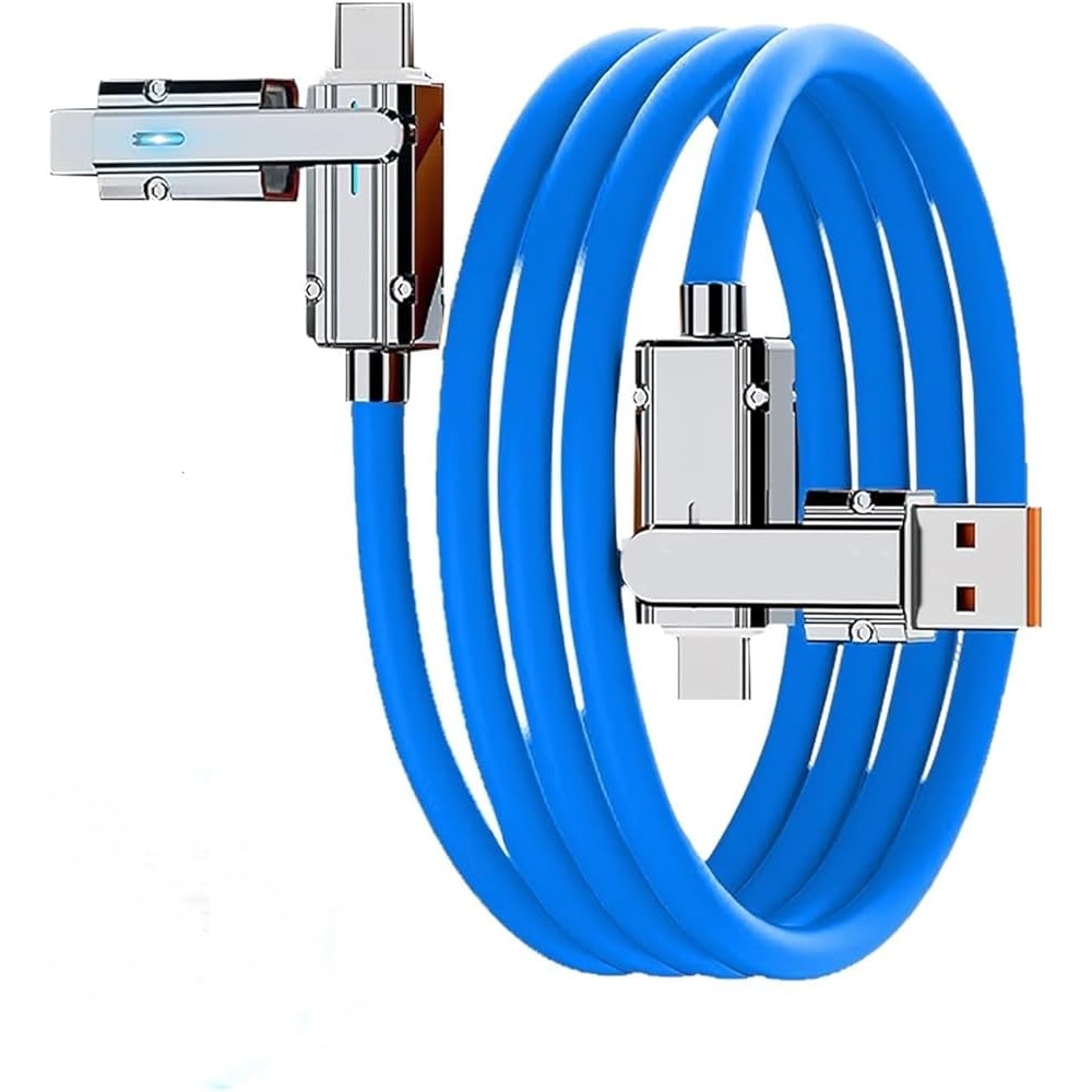 Cablu de Date si Incarcare Rapida 4 in 1, USB, USC-C, Lightining, 1m ...