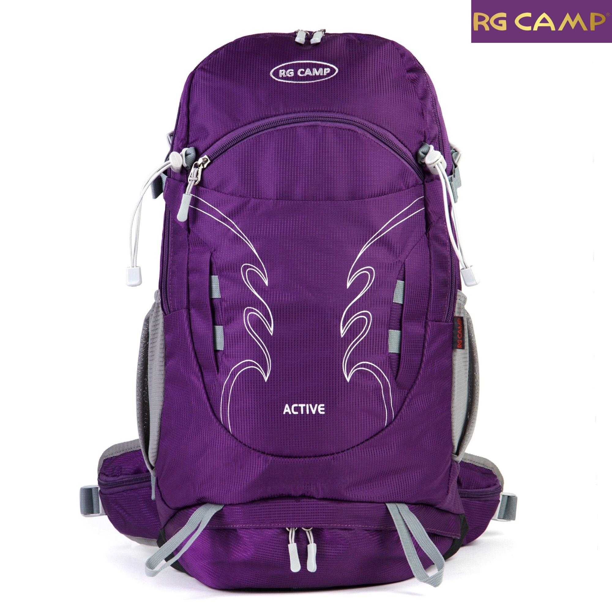 Трекинг раница, RG Camp, капацитет 25L, вентилационна система, лилава ...