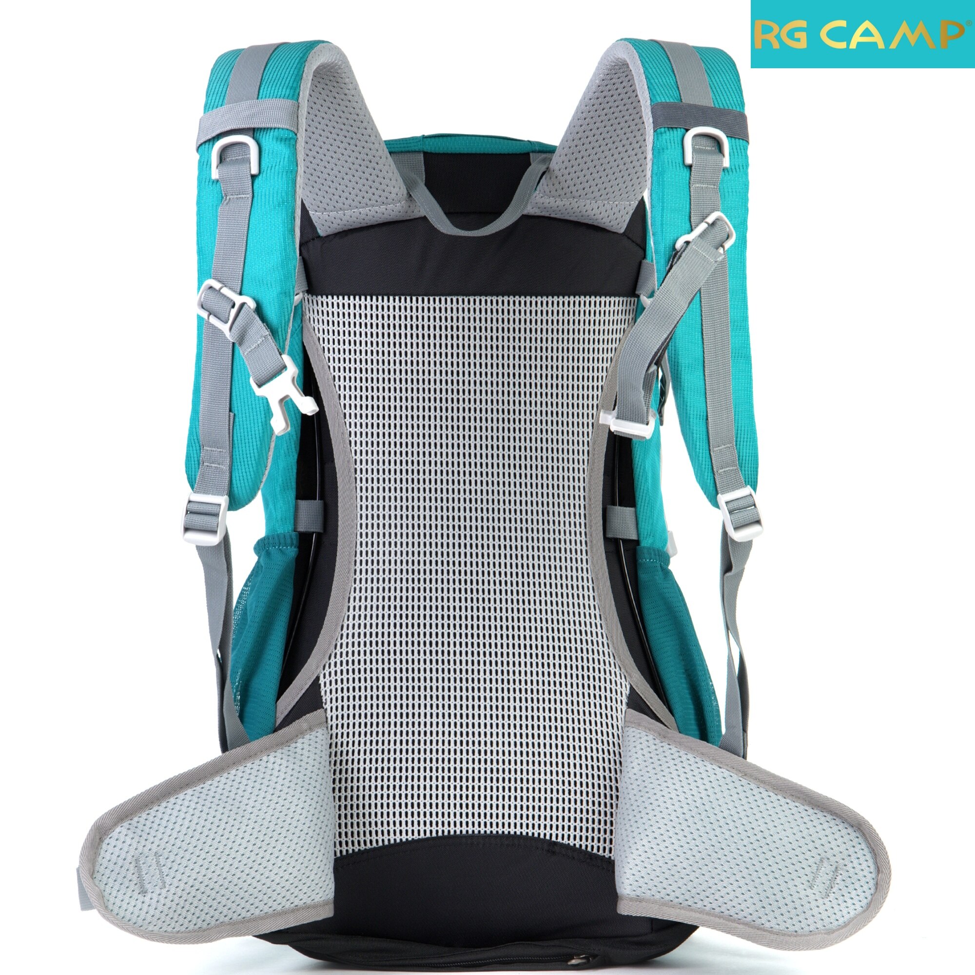 Трекинг раница, RG Camp, включен дъждобран, тюркоаз, 25L - eMAG.bg
