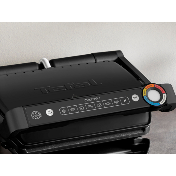 Gratar electric Tefal OptiGrill+ GC717810, 2000W, 6 programe de gatire ...
