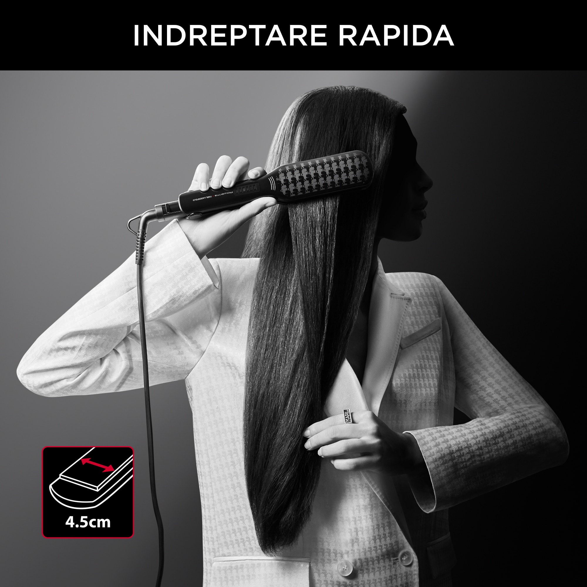 Placa de indreptat parul Rowenta x Karl Lagerfeld Extra Liss SF411LF0 ...