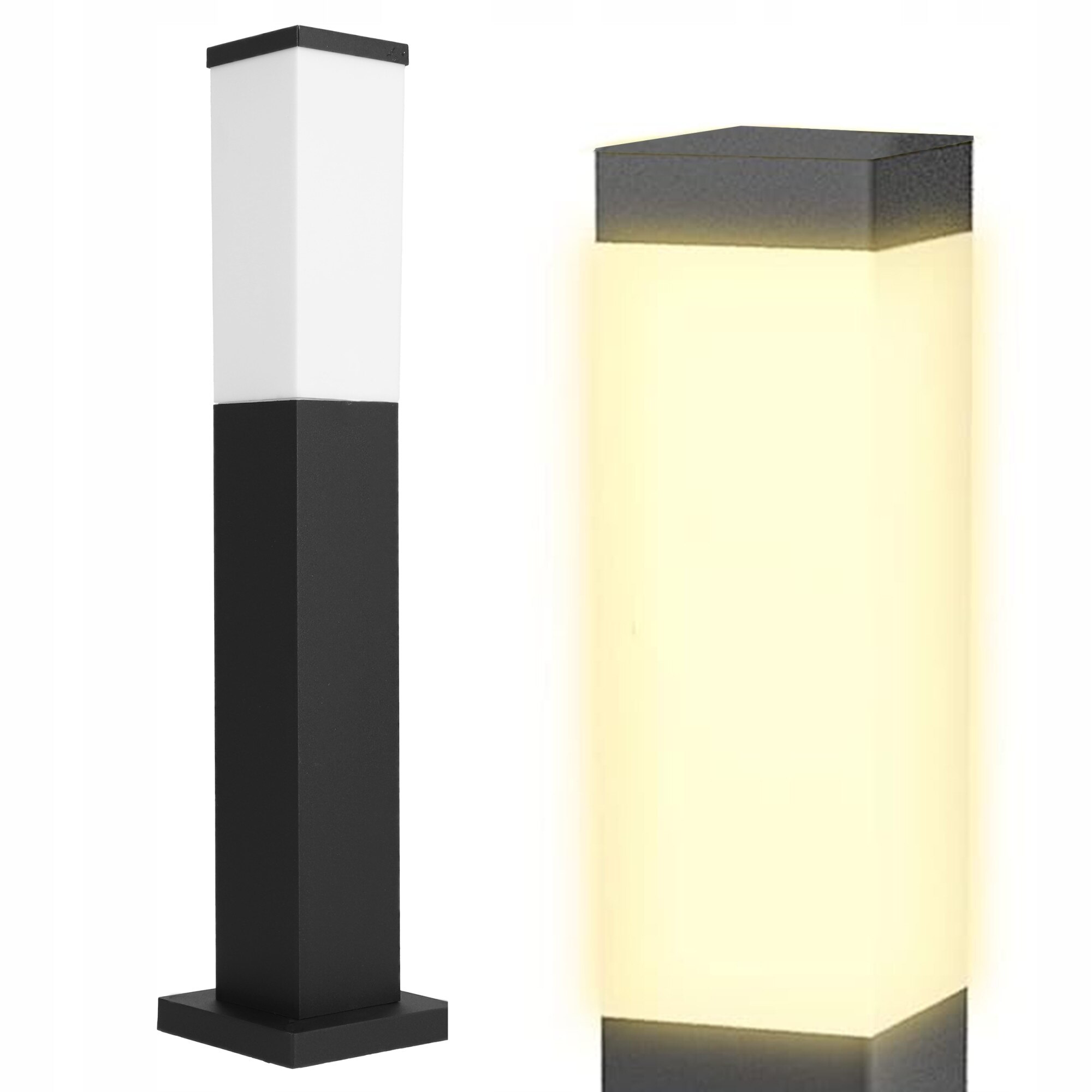 Lampa LED, gradina, exterior, in picioare, stalp, fir 1 x E27, grad de ...