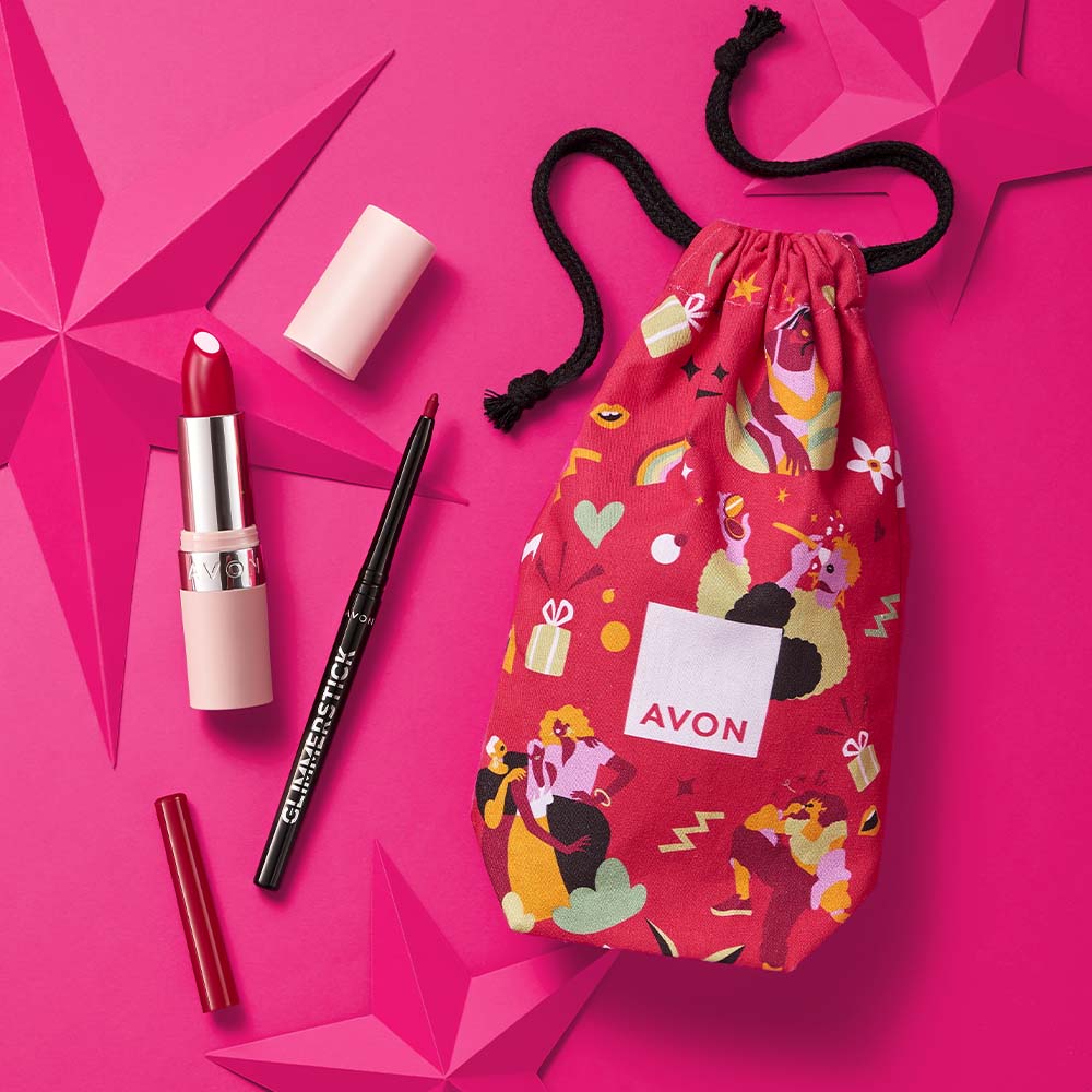 Set cadou Hydramatic Iconic Red Lip, Avon - Ruj Mat Hydramatic Hydra ...