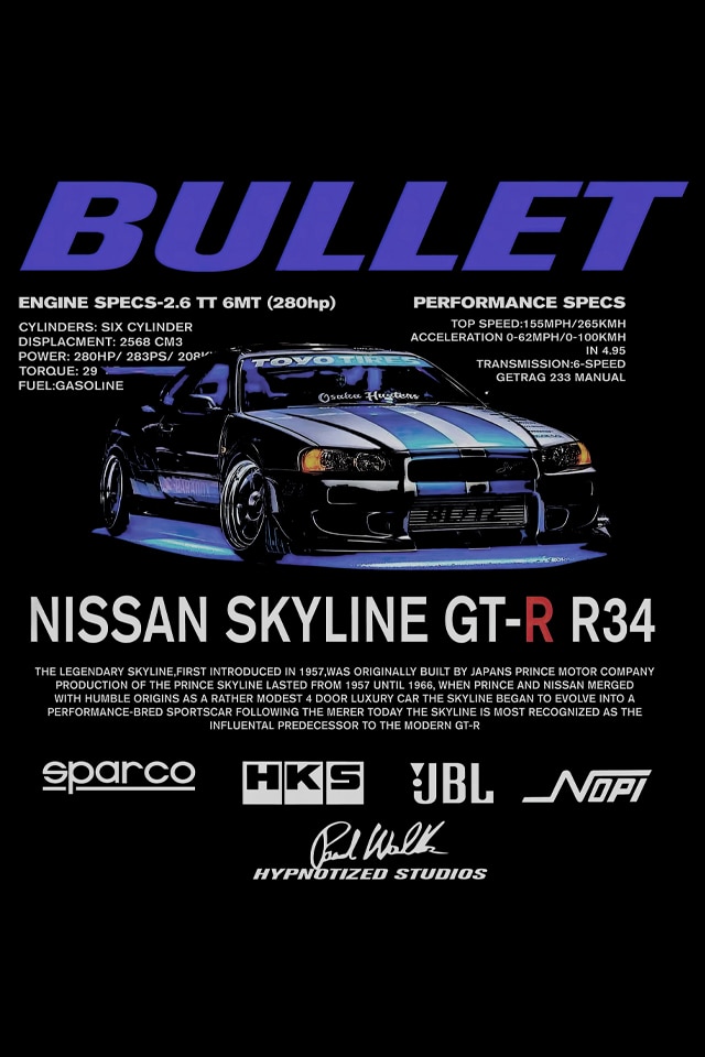 Póló, K-off, 2 Fast 2 Furious, BULLET Nissan Skyline - eMAG.hu