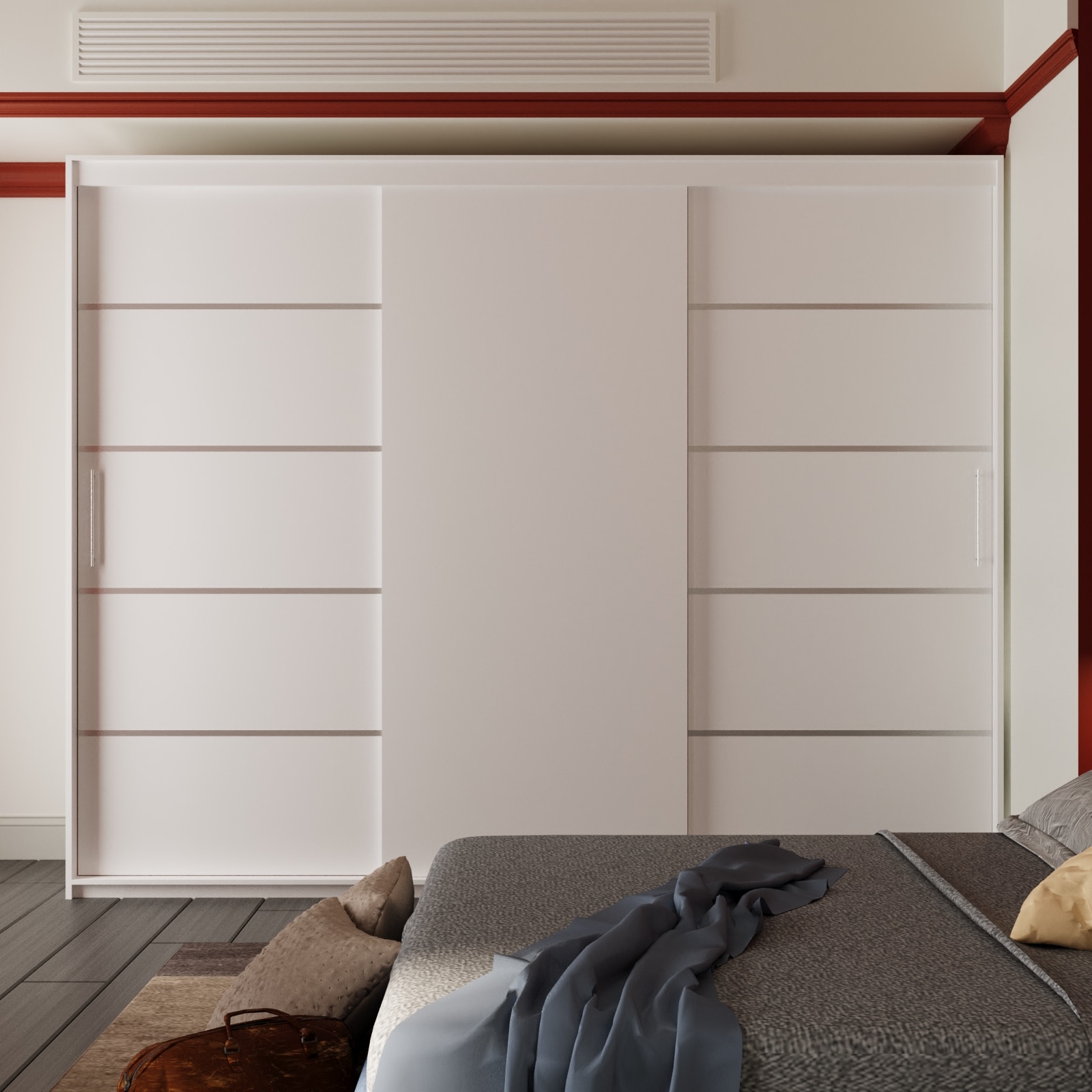 Dressing Nordis Alb 230 x 50 x 200 cm - eMAG.ro