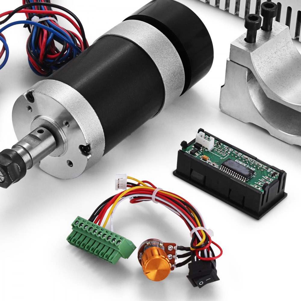 Motor cu Ax fara Perii, 400W, 48V DC, Viteza 12000 r/min, Cuplu Maxim ...