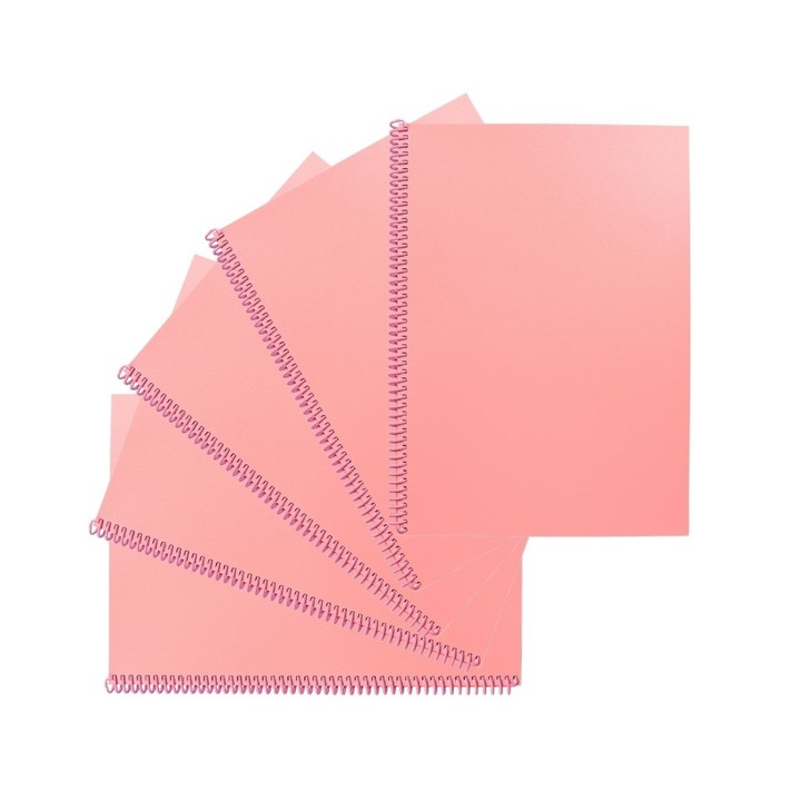 Set 5 caiete studentesti de matematica, CopyBoom, A4, 100 file, spirala ...