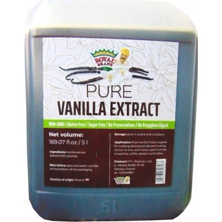 Extract de vanilie pura, triplu concentrat / 3 x / 5 l / 169.07 fl oz ...