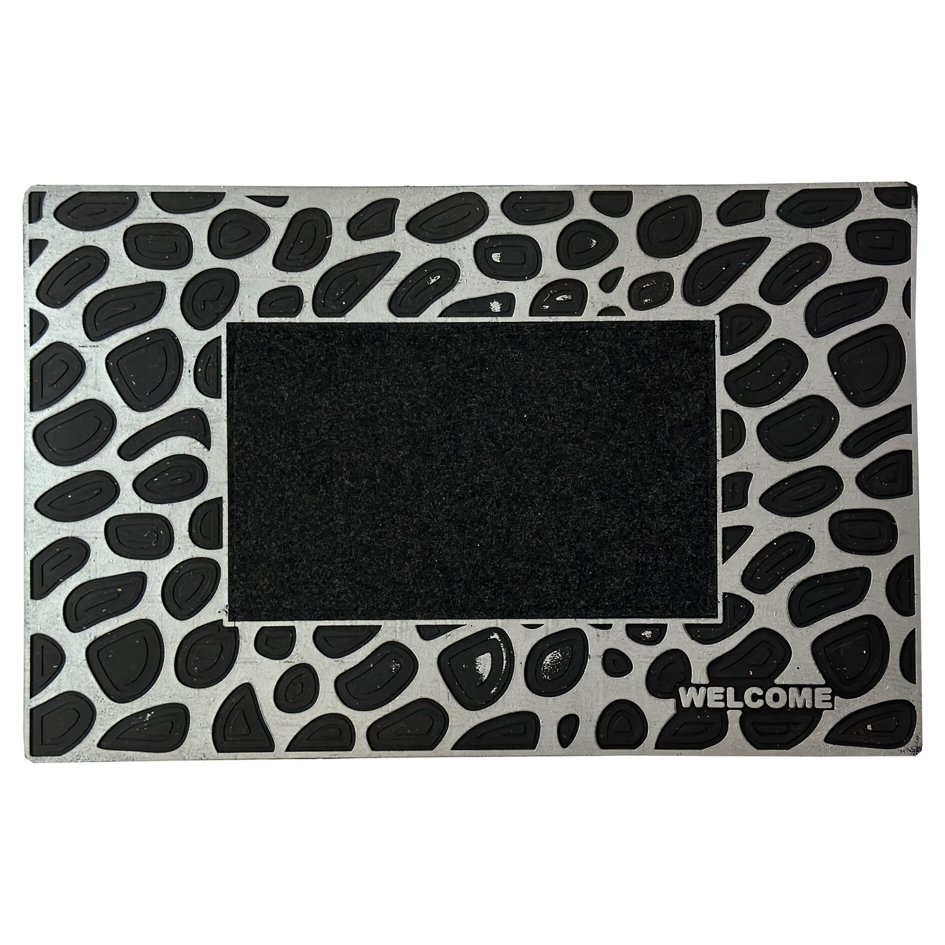 Pres intrare Dalma Argintiu, 45x70 cm, Dreptunghi - eMAG.ro