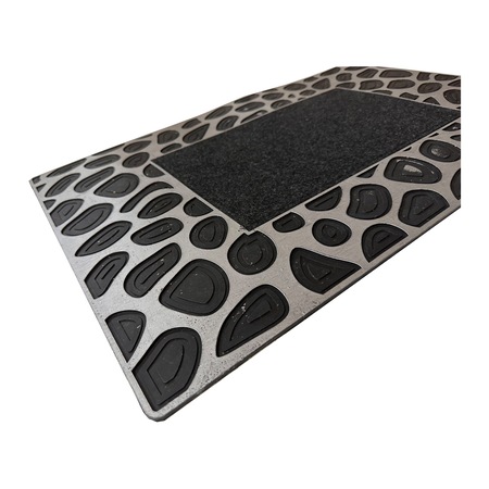 Pres intrare Dalma Argintiu, 45x70 cm, Dreptunghi - eMAG.ro