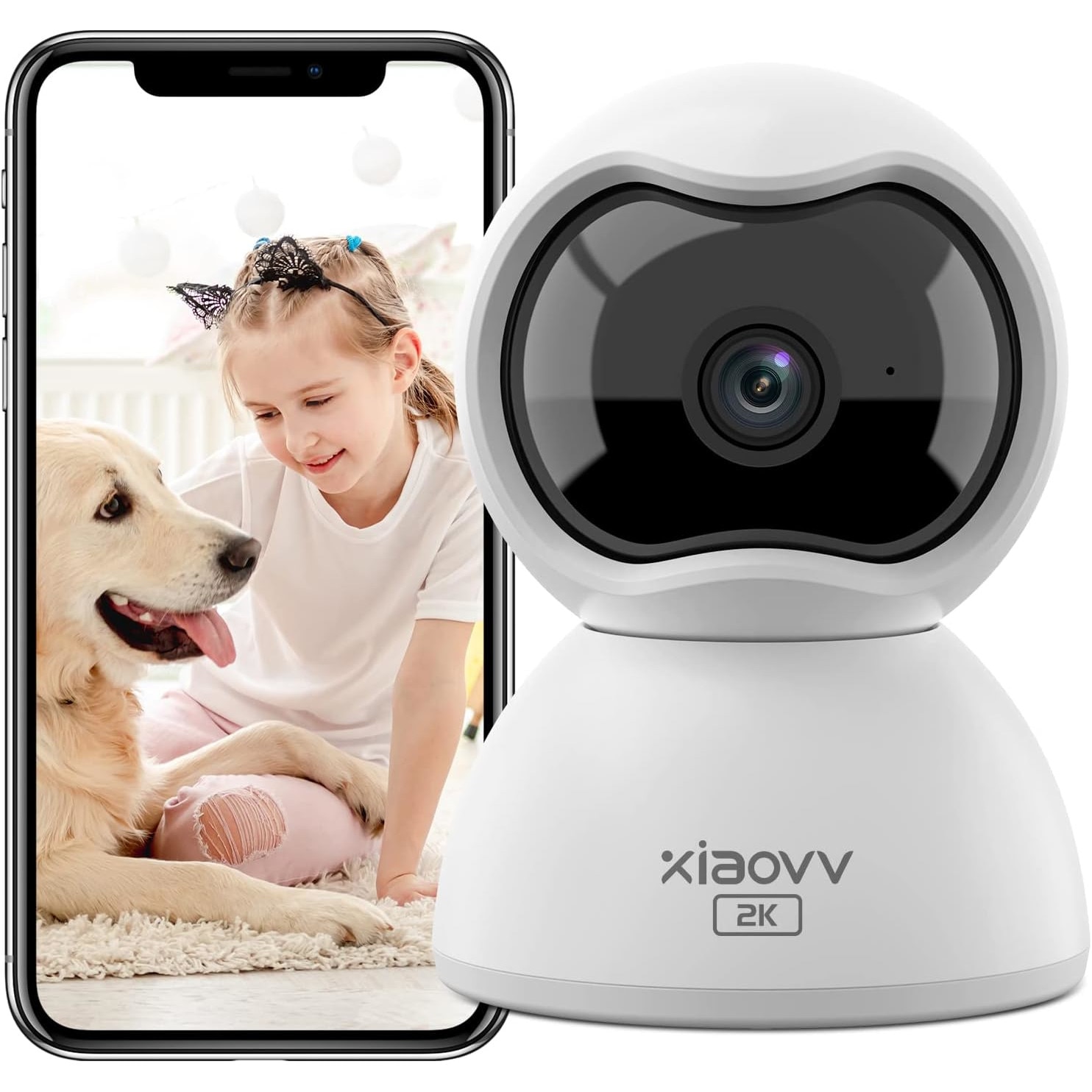 Камера за наблюдение XIAOVV, 2K, Wireless, 3MP - eMAG.bg