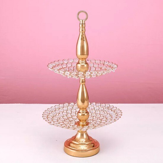 Fructiera cu 2 platouri etajate, 55x30x30 cm - eMAG.ro