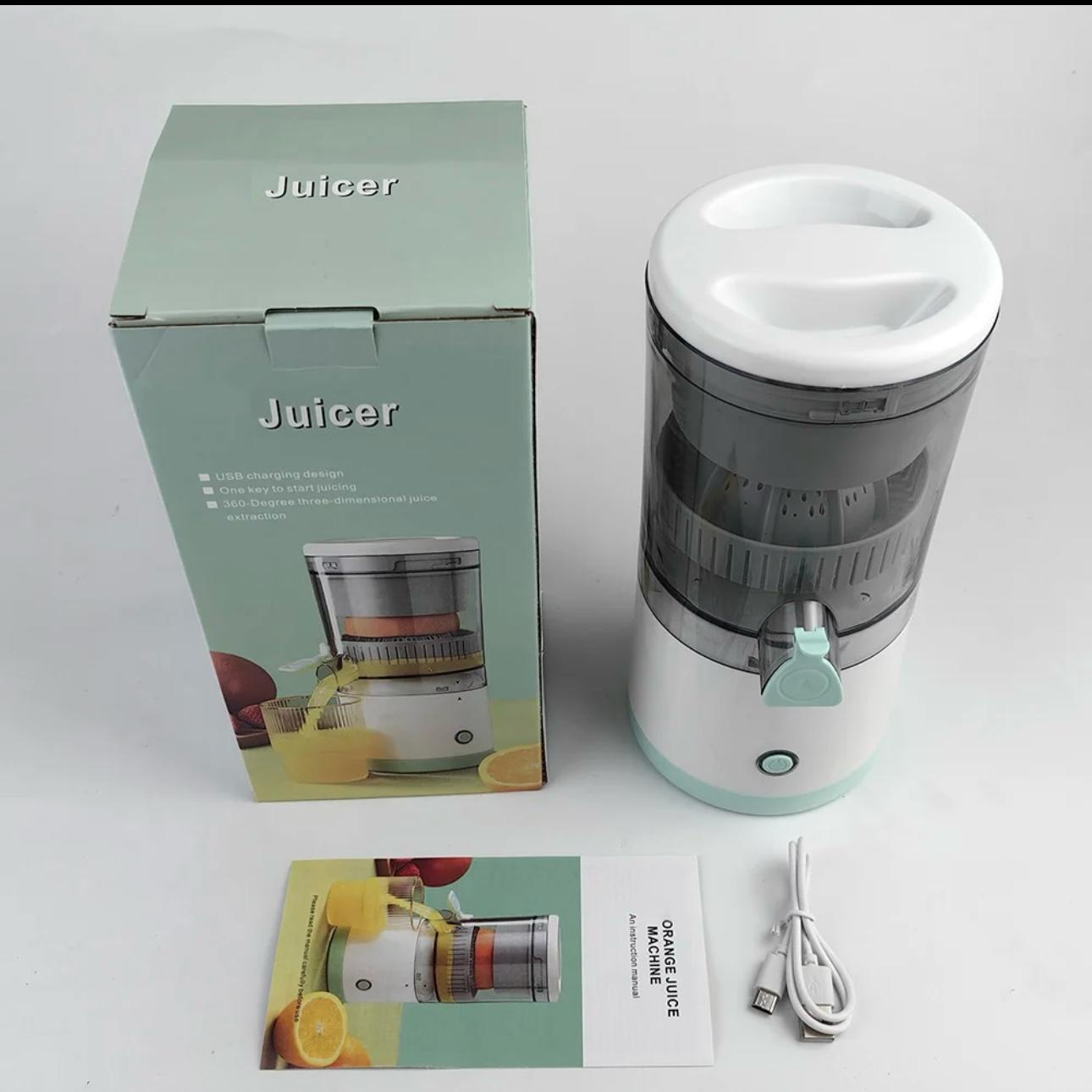 Storcator Electric de Citrice, Portabil, Alimentare USB, Turcoaz - eMAG.ro