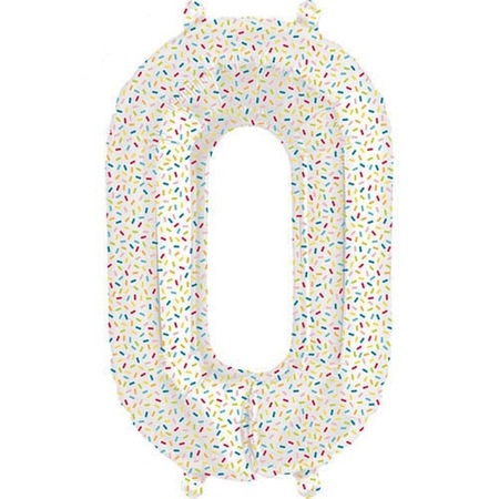 Balon folie cifra 0 confetti 41 cm - NB01277 - eMAG.ro