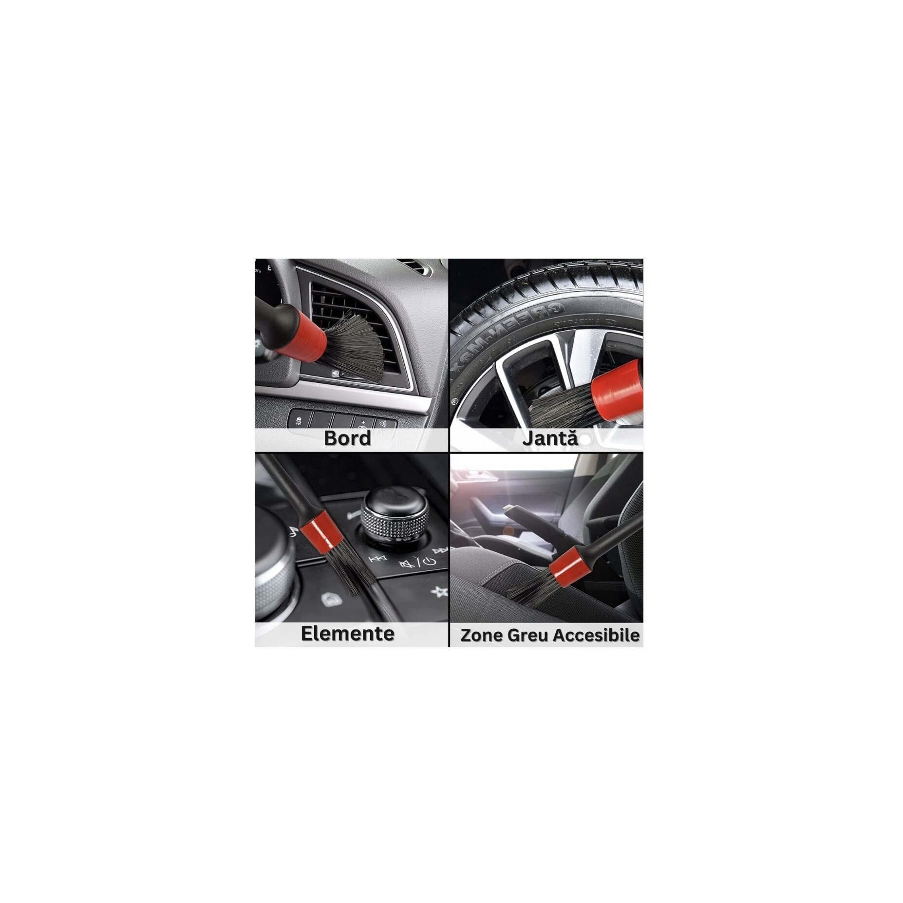 Set 5 Pensule pentru detailing si curatare interior-exterior Auto ... Set 5 Pensule pentru detailing si curatare interior-exterior Auto ...