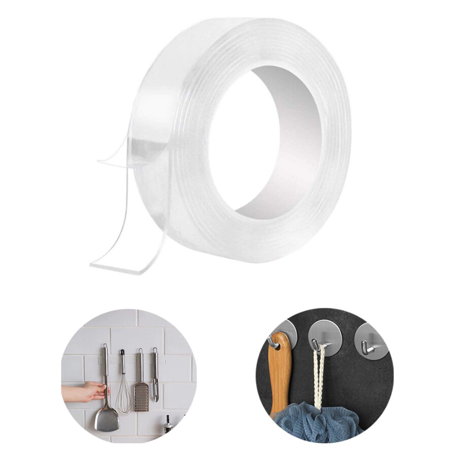 Banda Dublu Adeziva Motek 5 metri, Rezistenta la Apa, din Silicon, Transparenta, Latime 3 cm ...