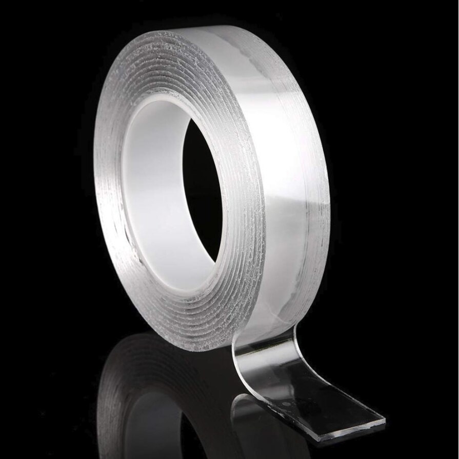 Banda Dublu Adeziva Motek 5 metri, Rezistenta la Apa, din Silicon, Transparenta, Latime 3 cm ...