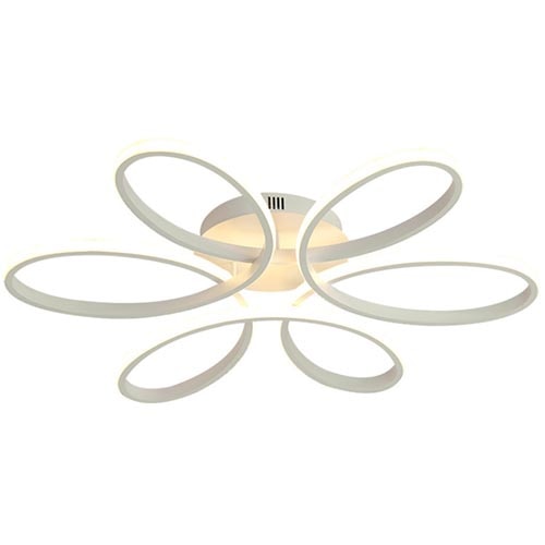 Lustra led moderna slim deosebit alb, led inclus 3 Functii, Cu ...