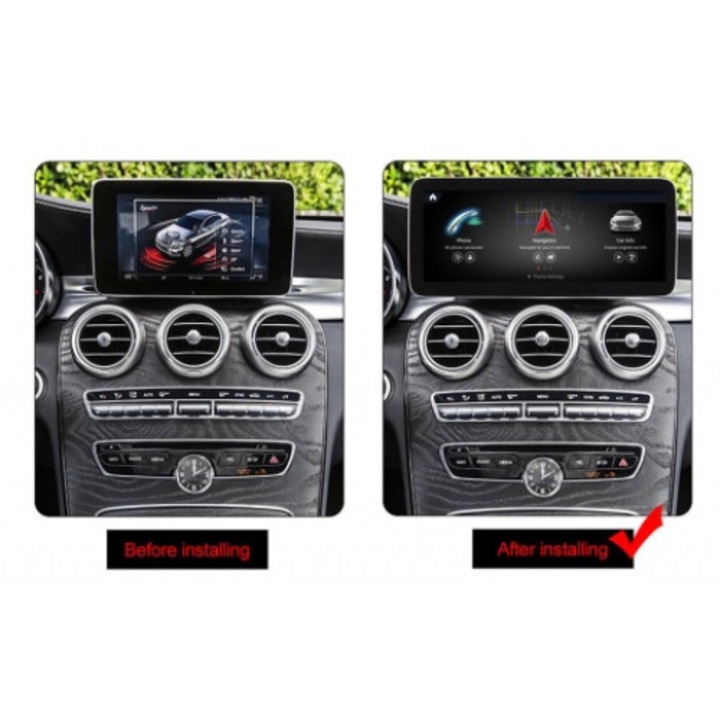 Navigatie GPS NAVI-IT compatibil cu Mercedes-Benz W205 NTG 5.0, Android ...