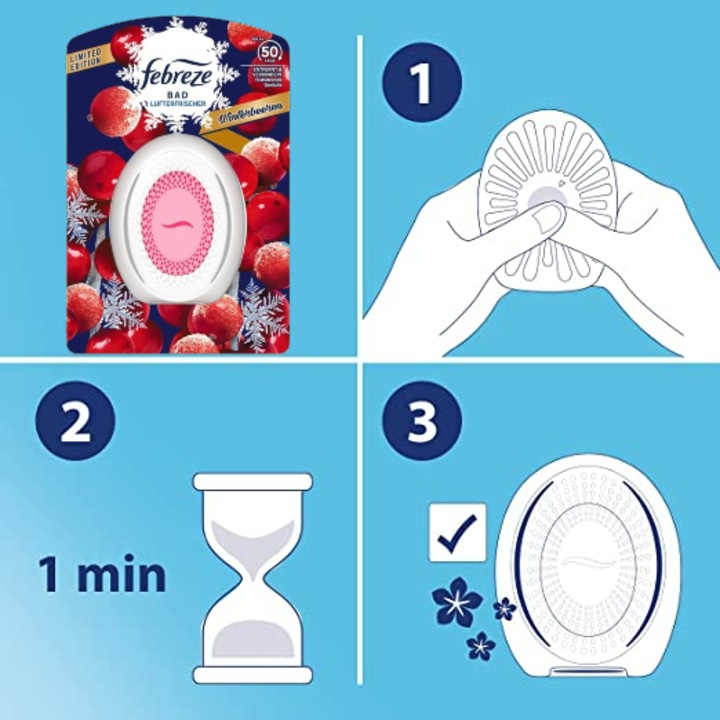 Odorizant de baie 2 in 1, FEBREZE Winter Berries, 7.5 ml - eMAG.ro