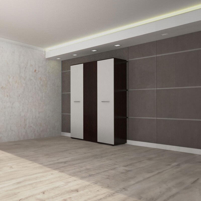 Dulap Hera Wenge, 3 Usi, 123cm x 187cm x 50cm - eMAG.ro