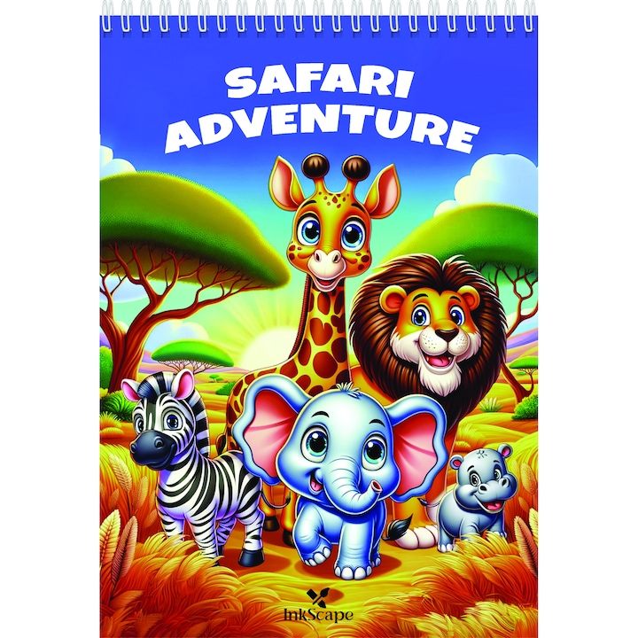 Carte de colorat si desenat pentru copii, 40 pagini, Format A5 cu ...