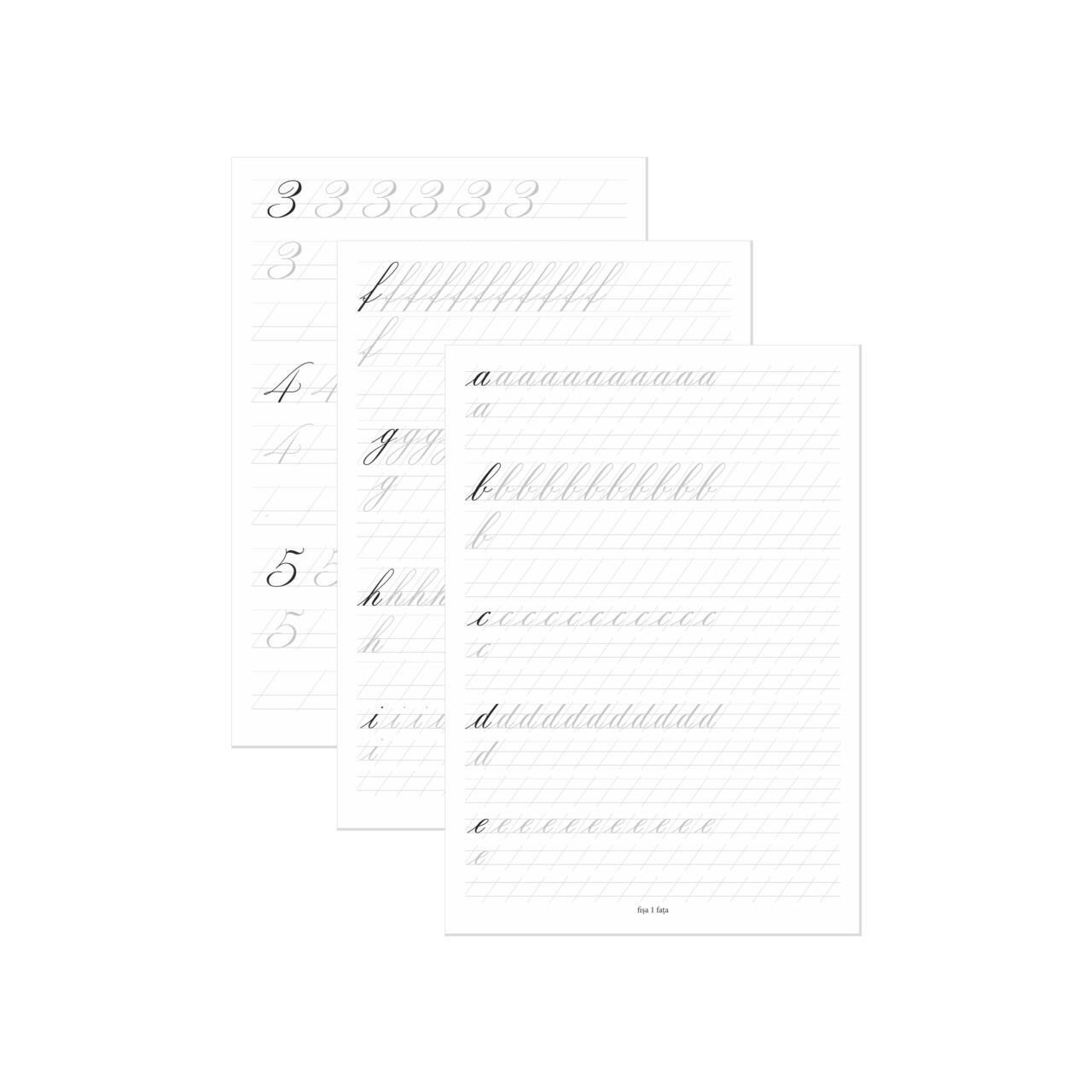 Initiere in Caligrafie Cursiva, fise de exercitii 48 pagini - eMAG.ro