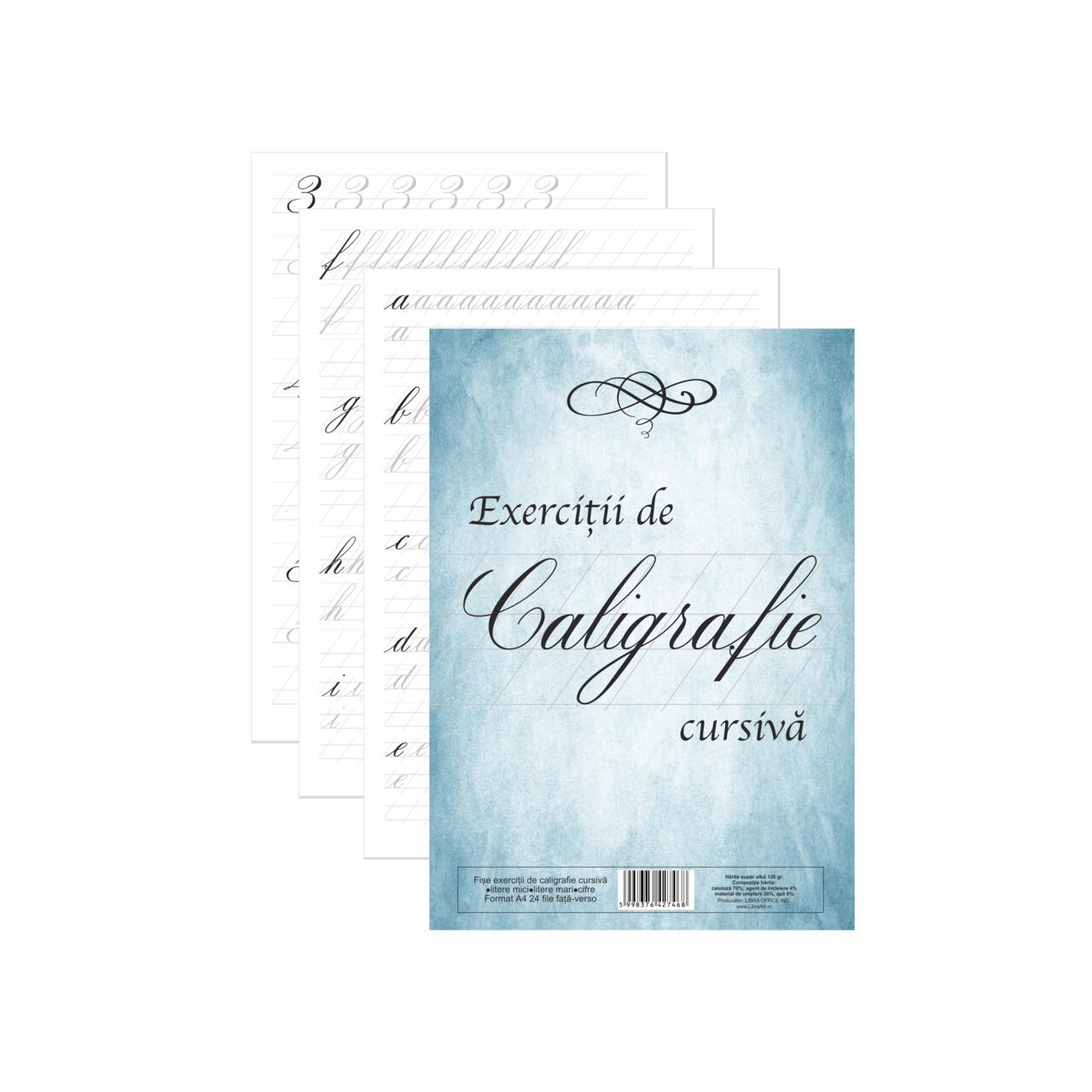 Initiere in Caligrafie Cursiva, fise de exercitii 48 pagini - eMAG.ro