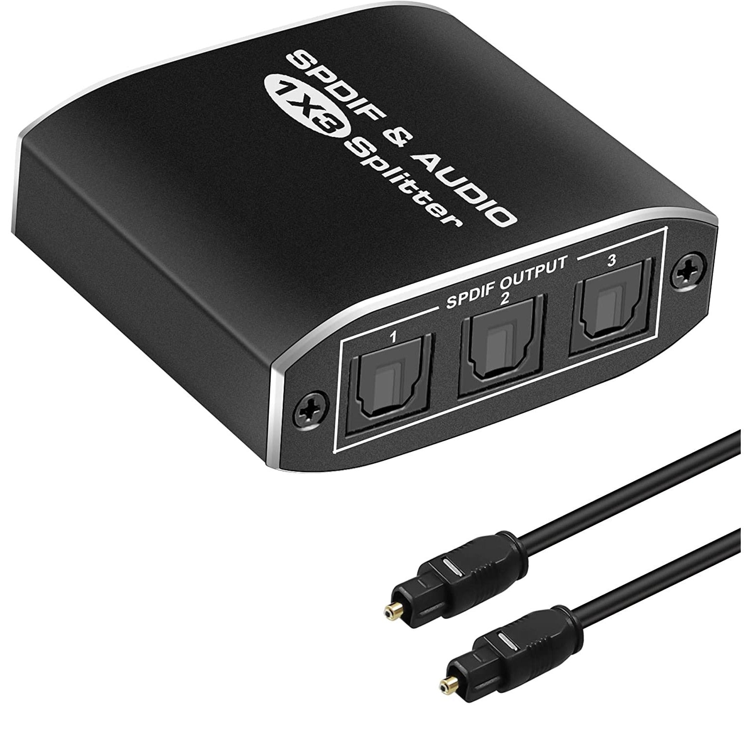 Splitter Audio Toslink SPDIF Unidirectional, Suport 4K si 3D - eMAG.ro