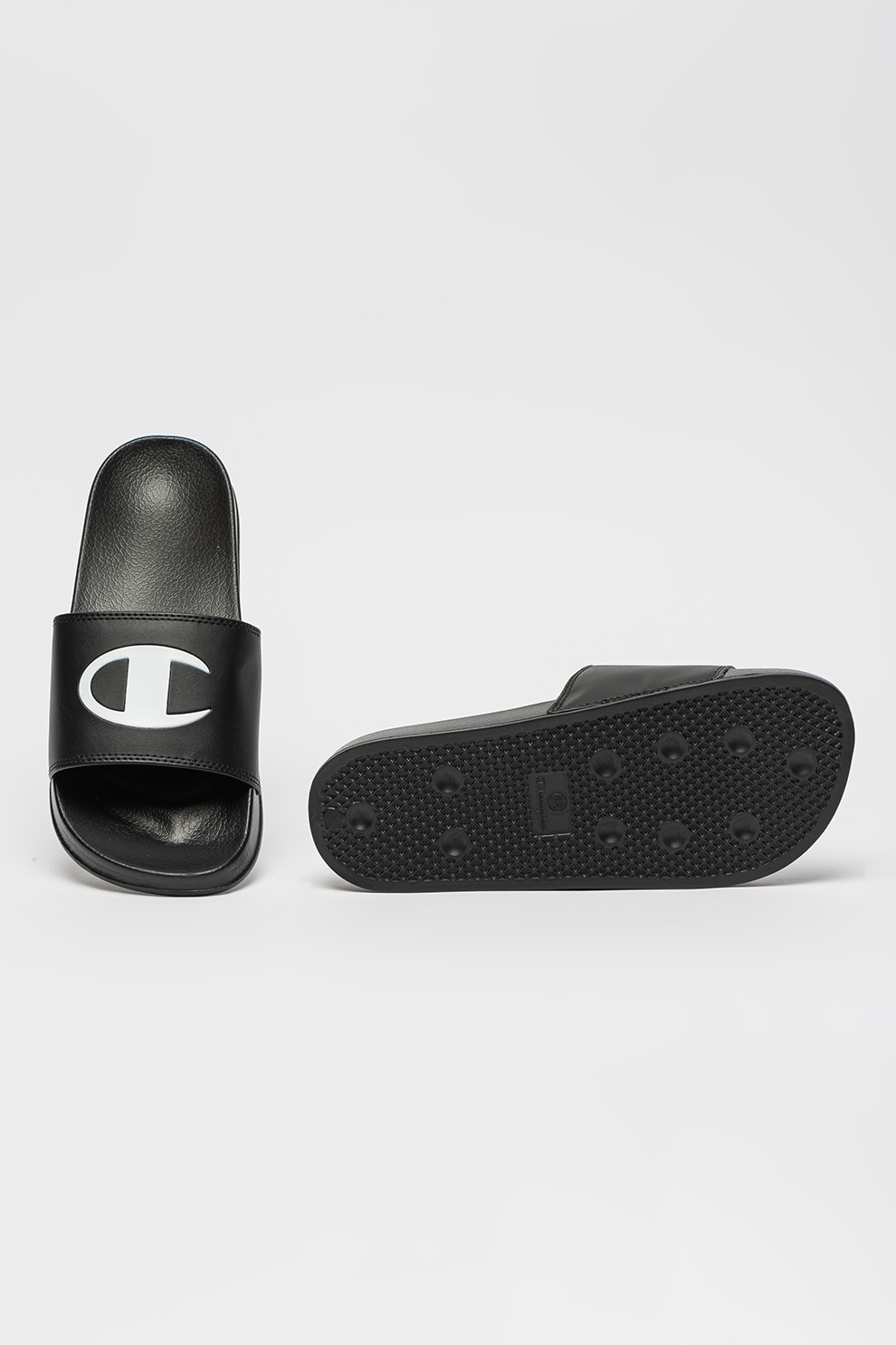 Champion, Papuci cu logo Manus, Negru, 44 - eMAG.ro