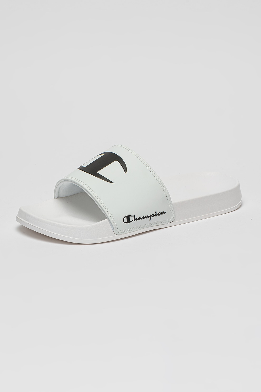 Champion, Papuci cu logo Manus, Negru, Alb, 46 - eMAG.ro