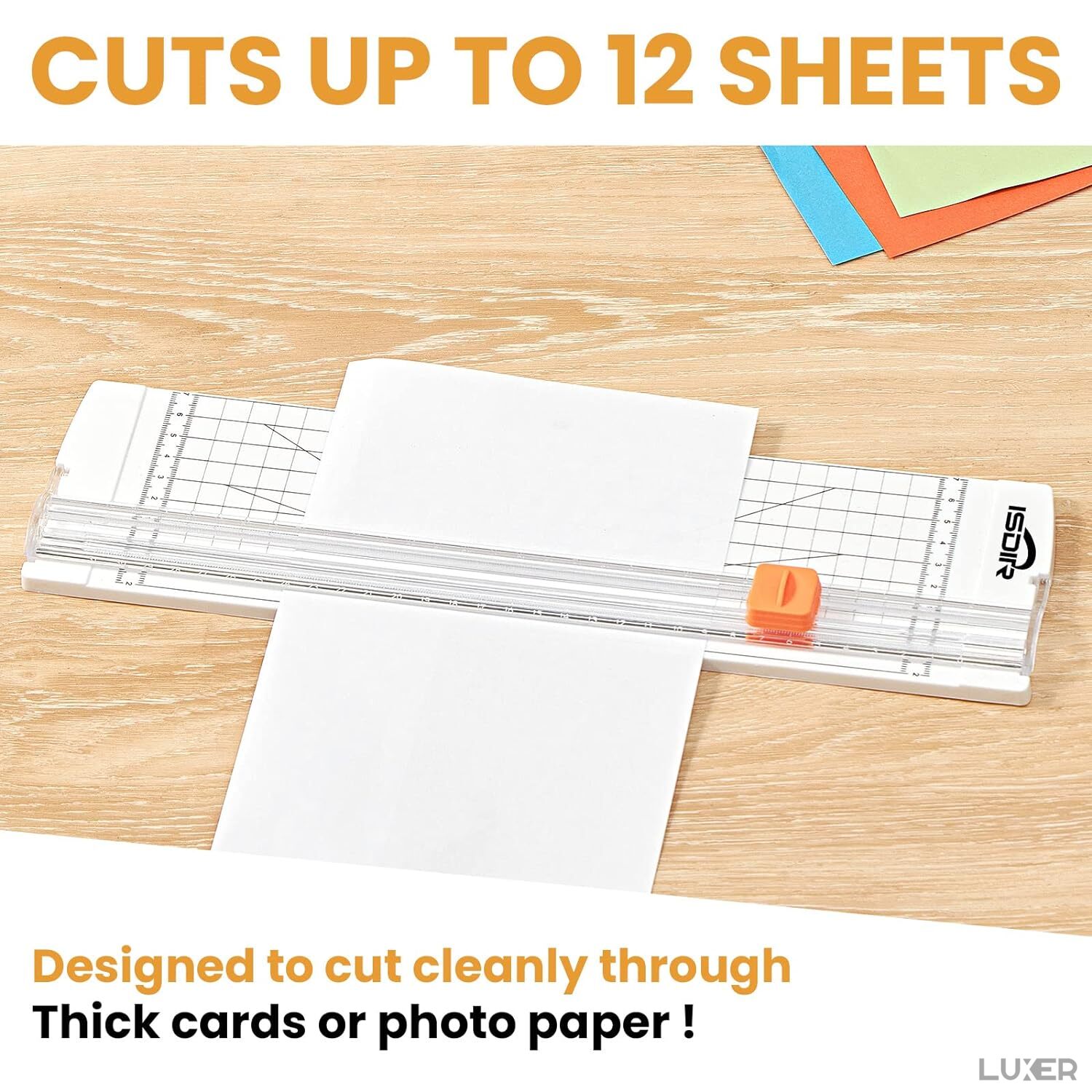 Тример за рязане на хартия/етикети/снимки с 5 ножчета и странична ...