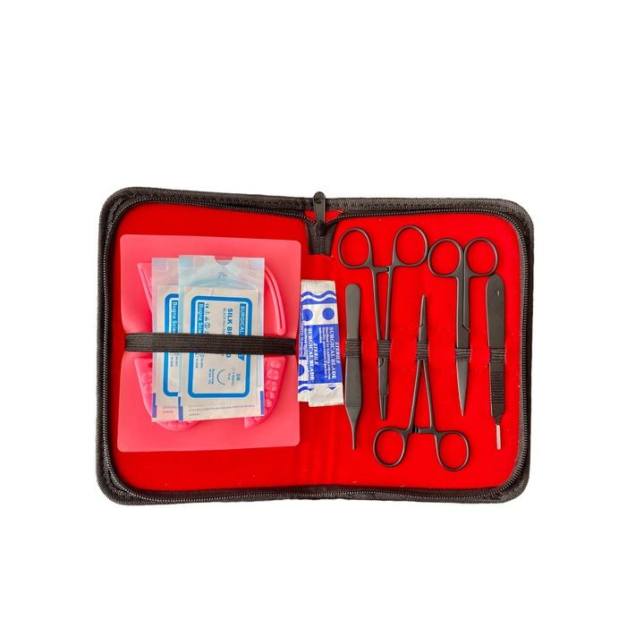 Kit profesional pentru practicarea suturilor chirurgicale dentare, cu 5 ...