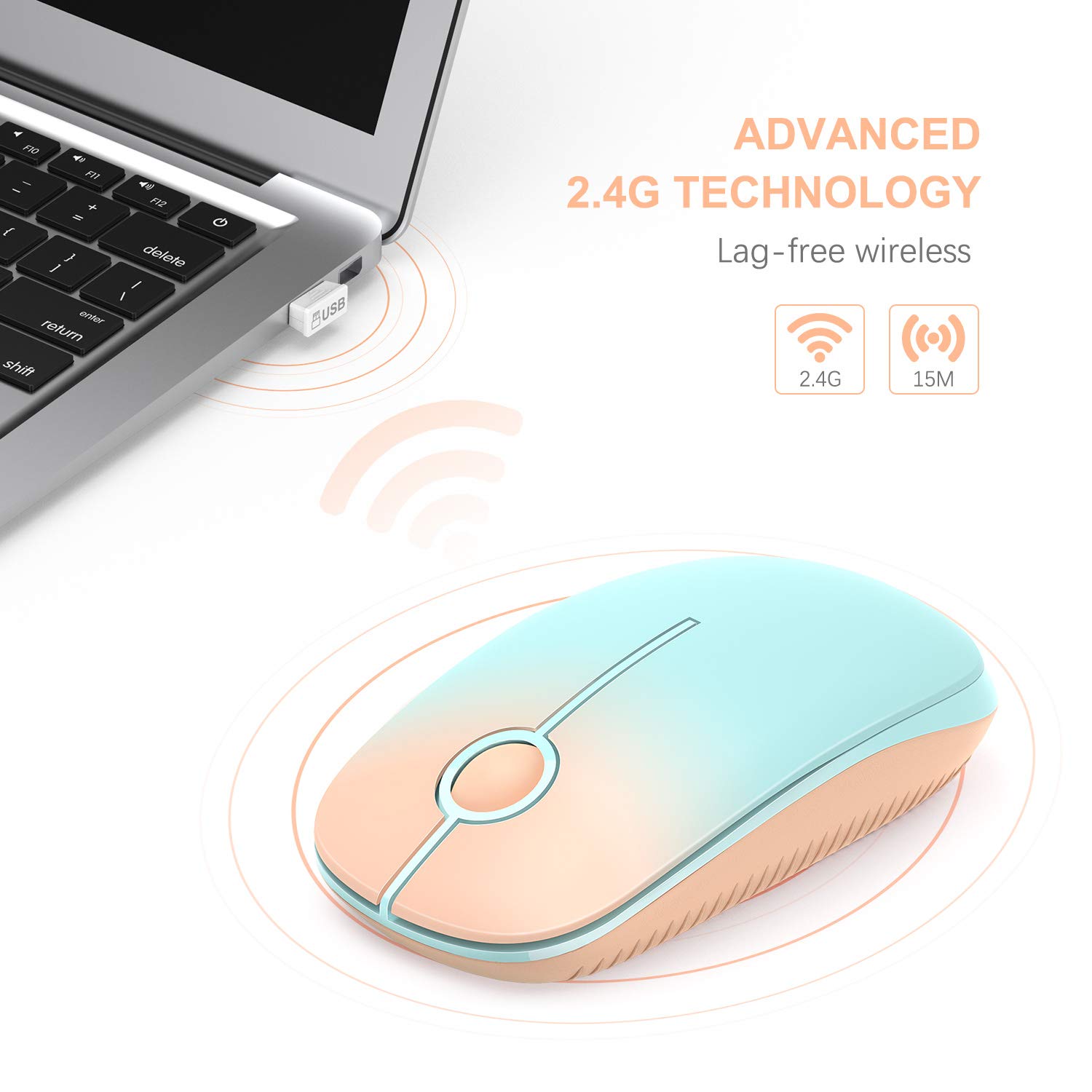 Mouse wireless DUTRIEUX, design ergonomic, silentios, portabil ...