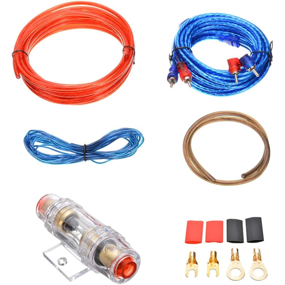 Set cabluri audio auto, 1500W, Multicolor - eMAG.ro