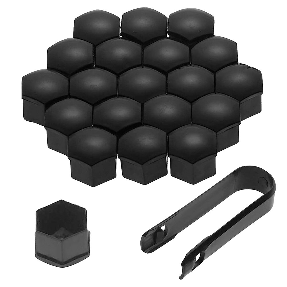 Set 20 capace piulite roti/accesoriu, Universale, 17mm, Negru - eMAG.ro