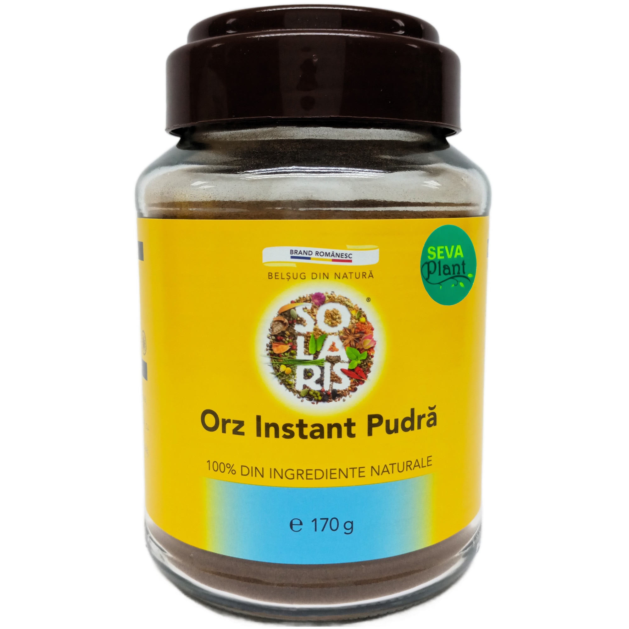 Cafea din Orz 100% naturala, "fara cofeina", borcan sticla, 170gr ...